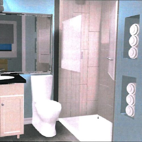 Lower Sackville Family Creates Two Bathrooms from One